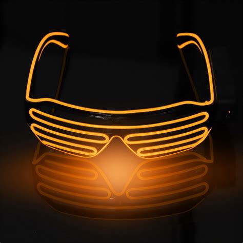 Home Decor Light Up Neon Led Glasses Glow Flashing Led Sunglasses For