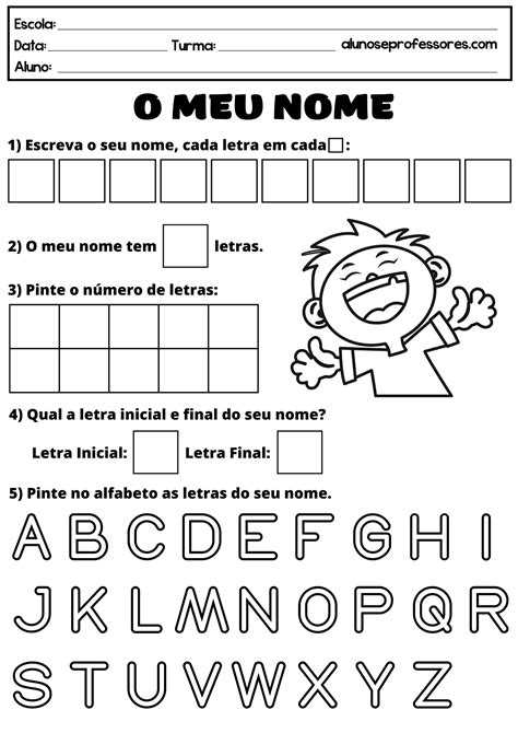 Atividade Escrita Do Nome Completo Fdplearn