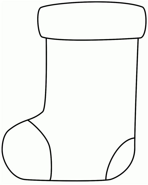 Stocking Printable Template