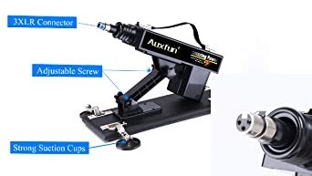 Amazon Com Sex Machine Attachments Toy 3XLR Lifelike Black Dildos 3 XLR Connector For