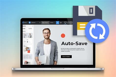 how to use the auto save feature while building websites nicepage
