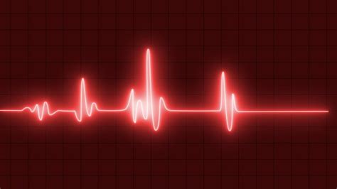 Monitor de frecuencia cardíaca electrocardiograma hermoso diseño rojo