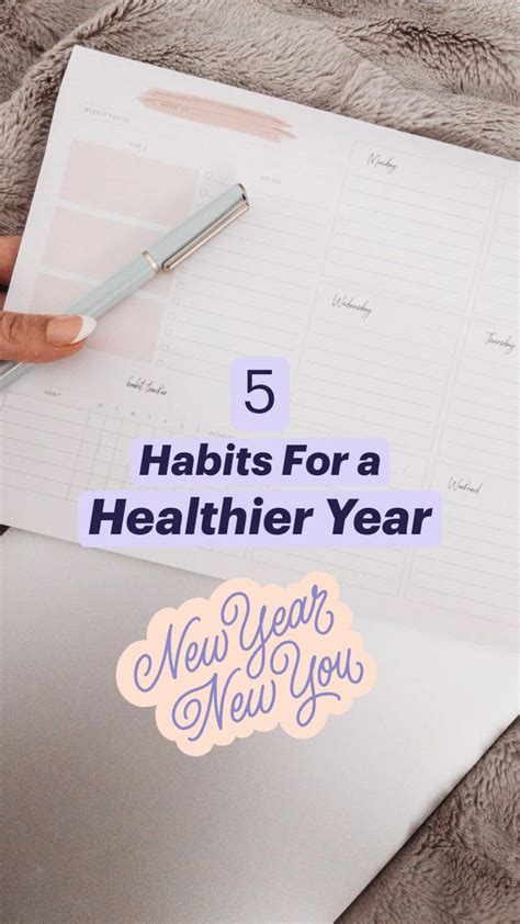 Habits For A Healthier Angela Lanter My Favorite Planner