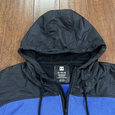 Under Armour Ua Storm Swacket Jacket Hoodie Fleece Full Zip Blue Cold