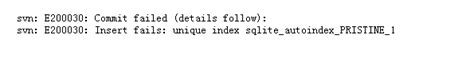 Java Svn E200030 Commit Failed Stack Overflow