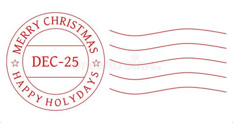 CHRISTMAS POSTAGE STAMP POSTMARK VECTOR Stock Vector Image 22958930