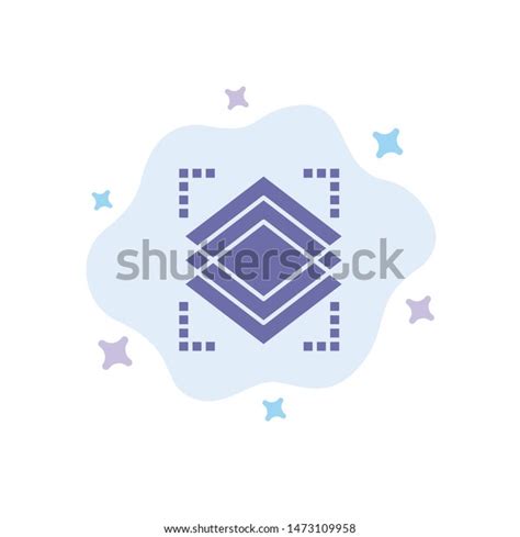 Layers Object Layer Server Blue Icon Stock Vector Royalty Free