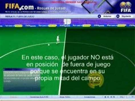 Regla 11 Fuera De Juego Parte 1 YouTube