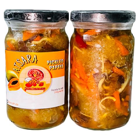 Rsshops Atsara Pickled Papaya Relish With Lemon And Pasas 220ml Lazada Ph