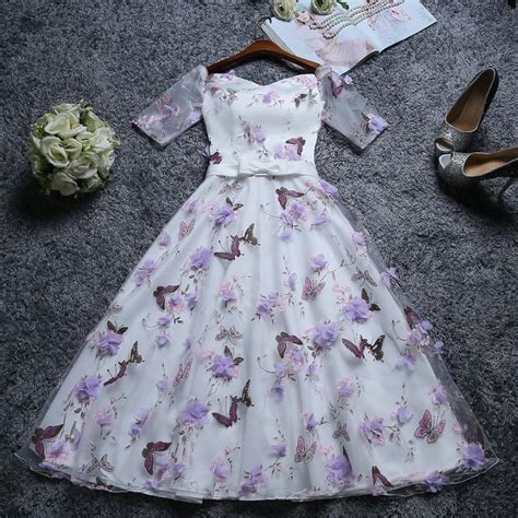 Wb666 Plus Size Tea Length Cocktail Dress Formal Party Dresses Pattern