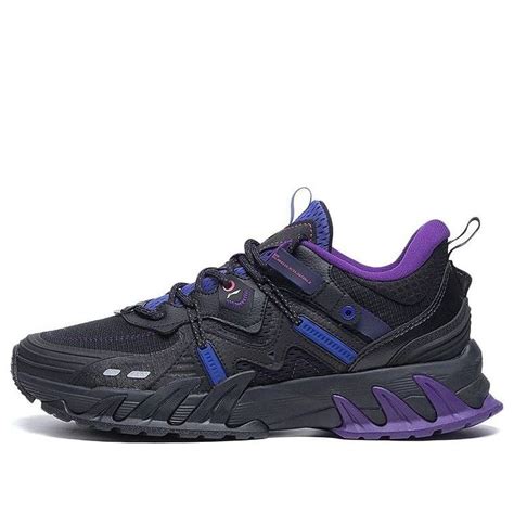 Li Ning Carefree Walk V2 Black Blue Purple Ards009 4 Kicks Crew