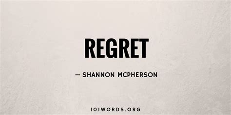 Regret 101 Words