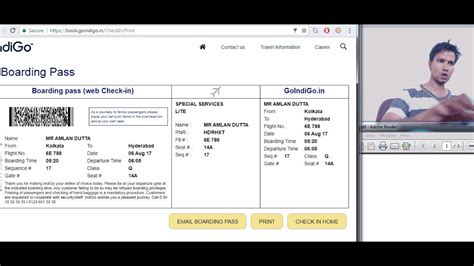 How To Do Web Checkin For Indigo Airlines Indigo हवाई उड़ान के लिए