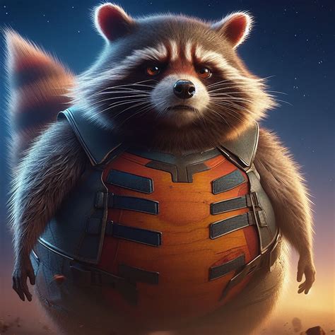 Fat Rocket Raccoon By Flavylove55 On Deviantart