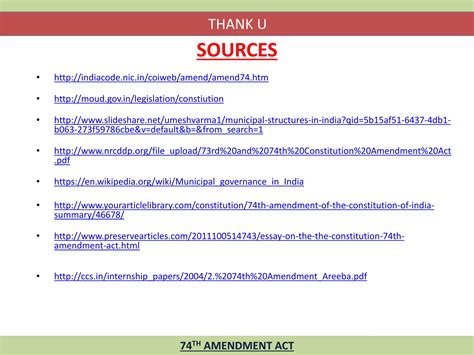 74th Amendment Act Ppt