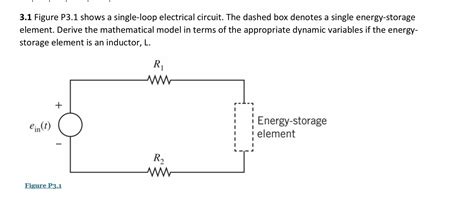Solved 3 1 Figure P3 1 Shows A Single Loop Electrical Chegg Com