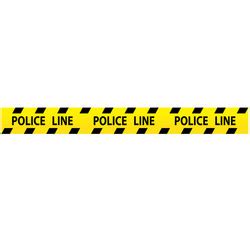 Black And Yellow Police Stripe Border Royalty Free Vector