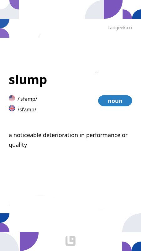 Definition And Meaning Of Slump Langeek