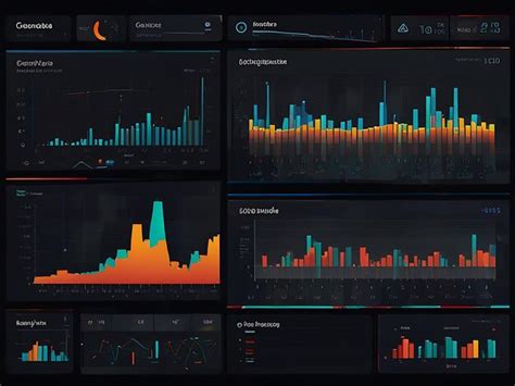 premium photo a futuristic digital dashboard displaying various data