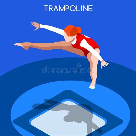 Комплект значка игр лета гимнастики Trampolining международная
