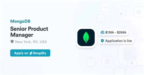 Senior Product Manager Mongodb Simplify Jobs