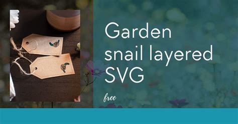 Free Garden Snail Layered Svg Craft With Cartwright