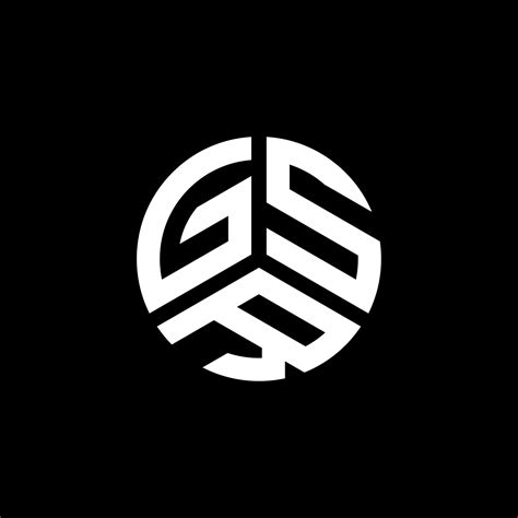 Gsr Letter Logo Design On White Background Gsr Creative Initials
