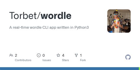 Github Torbetwordle A Real Time Wordle Cli App Written In Python3