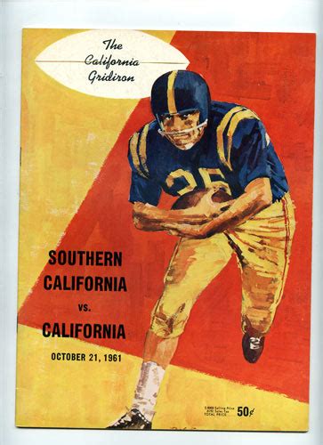 1961 Cal Vs USC College Football Program