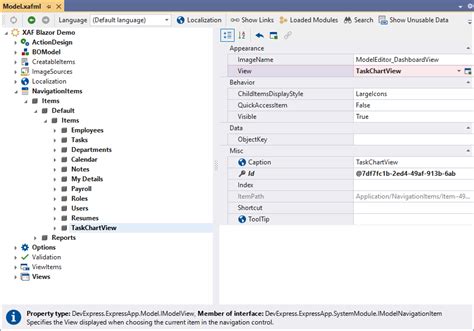 how to show a custom data bound control in an xaf view blazor