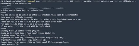 How To Use Openssl To Generate Certificates