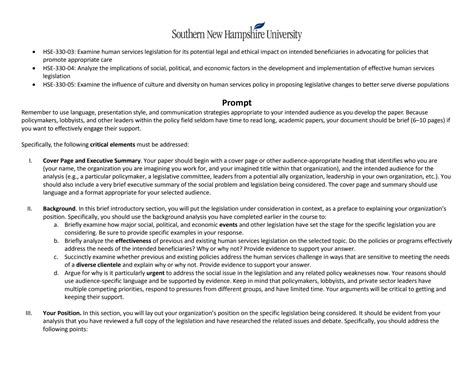 SOLUTION Hse 330 Final Project Guidelines And Rubric Copy Studypool