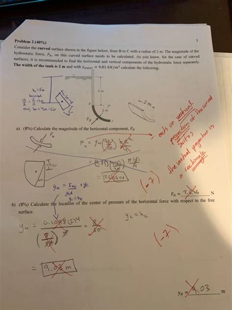 Solved Problem Consider The Curved Surface Shown In Chegg