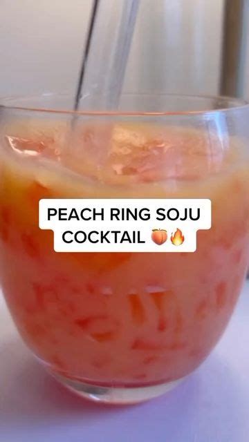 Peach Ring Soju Cocktail Recipe For Summer