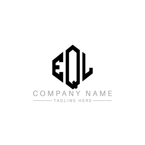Eql Letter Logo Design With Polygon Shape Eql Polygon And Cube Shape