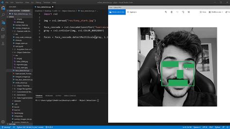face detection con python e opencv haar cascade a k a viola jones algorithm youtube