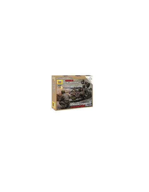 Zvezda 6286 American Machine Gun M2 Browning System With Crew Snap Fit