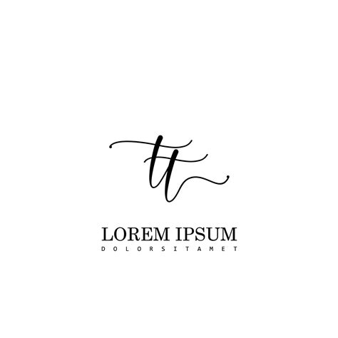 Tt Initial Handwriting Template Design 27848770 Vector Art At Vecteezy