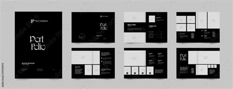 Modern Photography Portfolio Layout Design Template Stock Vector Adobe Stock