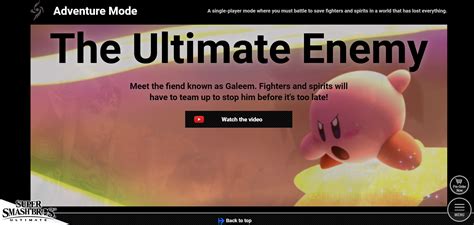 Super Smash Bros Ultimate Adventure Mode Dvdkum