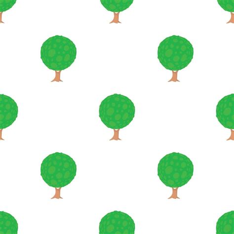 Round Tree Pattern Seamless Vector 15041030 Vector Art At Vecteezy