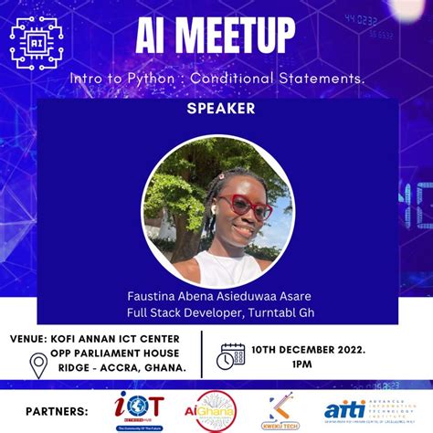 Ai Ghana On Linkedin Aighana Iotafrica Aimeetup Ai Python