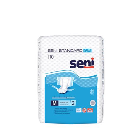 ПАМПЕРС ЗА ВЪЗРАСТНИ СЕНИ СТАНДАРТ ЕЪР размер M 10 броя Seni Adult
