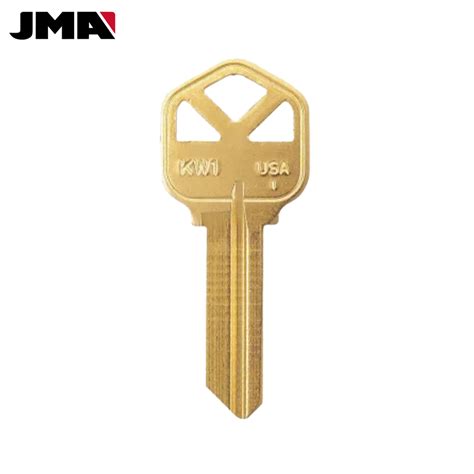 Jma Kw1 Residential Keys Brass Finish Kwi 1ke Br Sffobs Inc