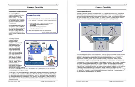 Process Capability Reference Guide Isixsigma