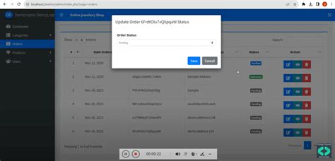 online jewellery shop management system project in php