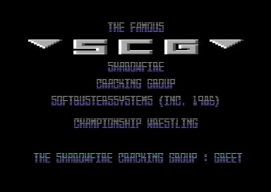 CSDb Championship Wrestling By Shadowfire Cracking Group 1986 CSDb Championship Wrestling By Shadowfire Cracking Group 1986