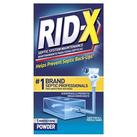 Rid X Septic Tank Treatment 1 Month Supply Of Powder 98oz 100