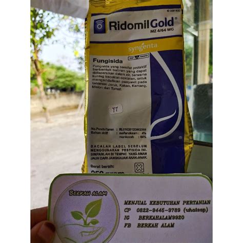Jual Ridomil Gold Mz 464 Wg Fungisida Sistemik Dan Kontak Isi 250 Gram