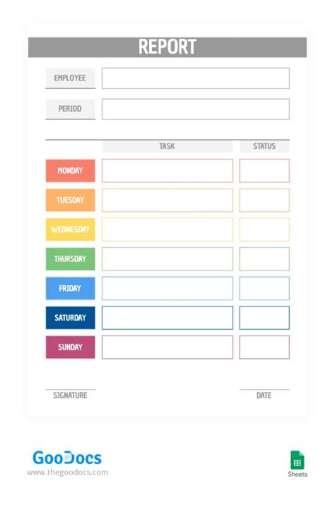 Free Customizable Report Templates In Google Sheets Thegoodocs